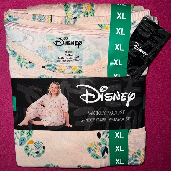 Disney | Intimates & Sleepwear | Disney Mickey Mouse 2piece Capri ...